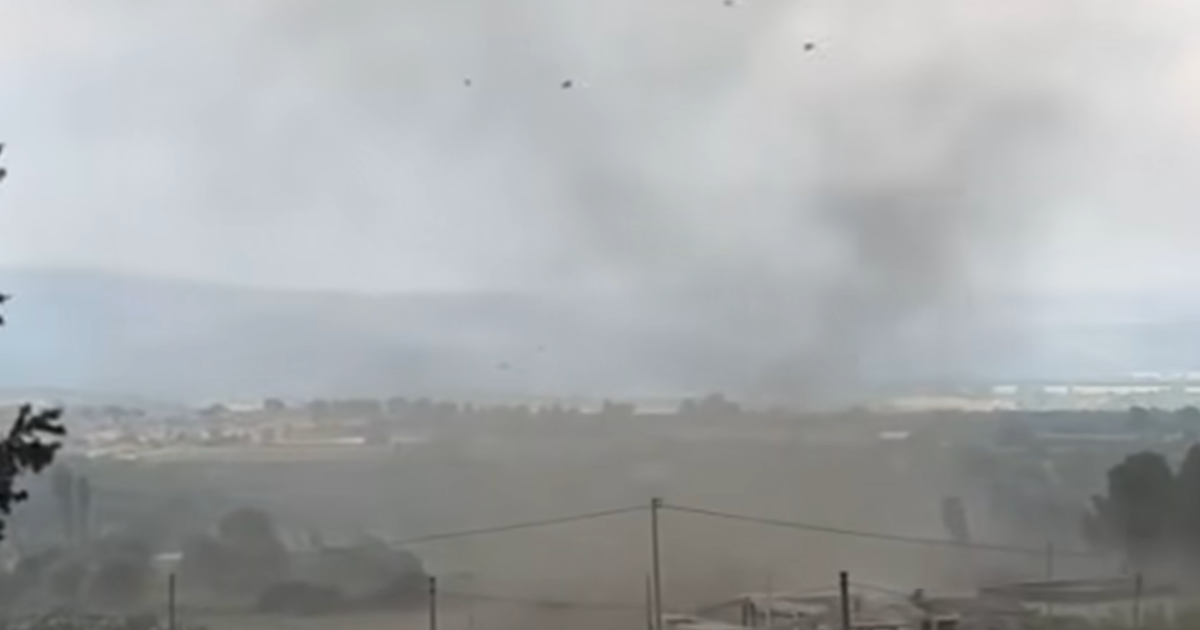 Meteo, Tromba d’Aria nelle campagne di Siracusa: vento fino a 120 km/h ...