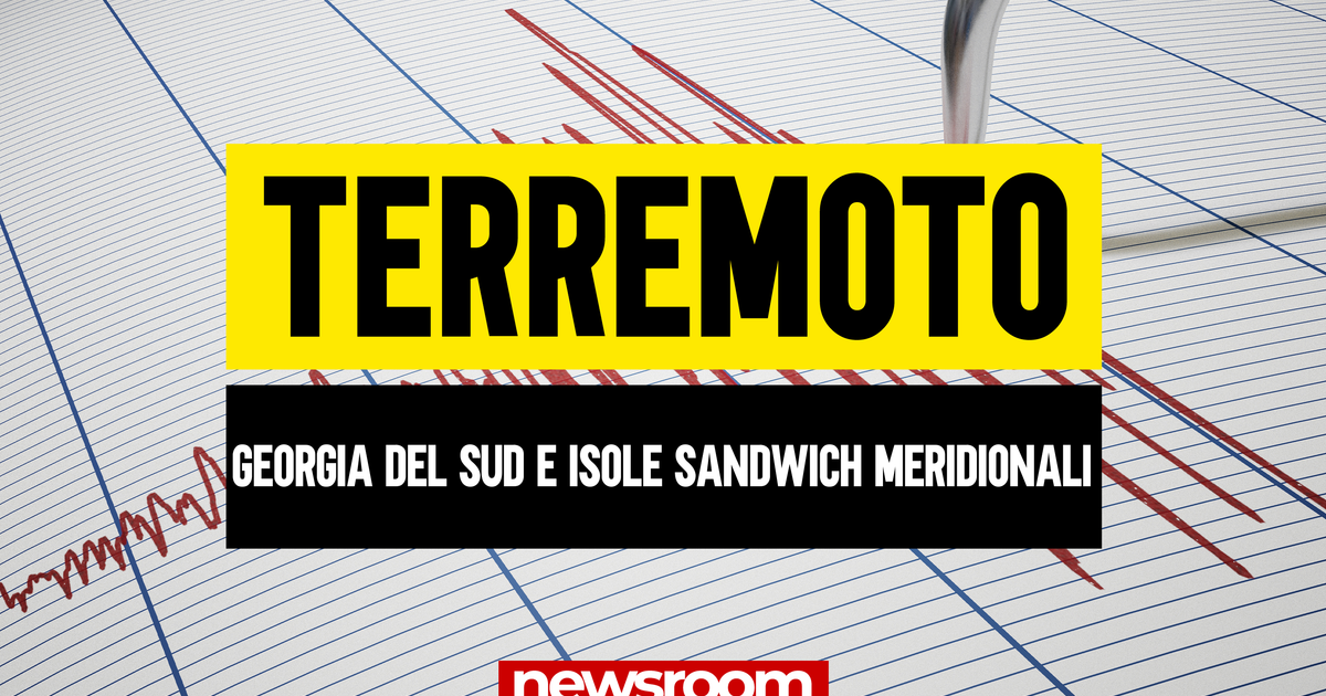 Terremoto GEORGIA DEL SUD E ISOLE SANDWICH MERIDIONALI, scossa di ...