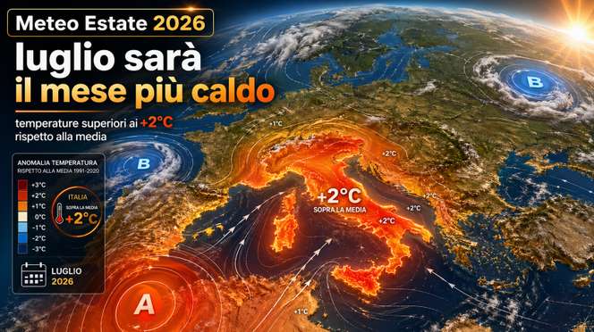 Meteo Estate 2026, luglio sarà il mese più caldo con temperature ...