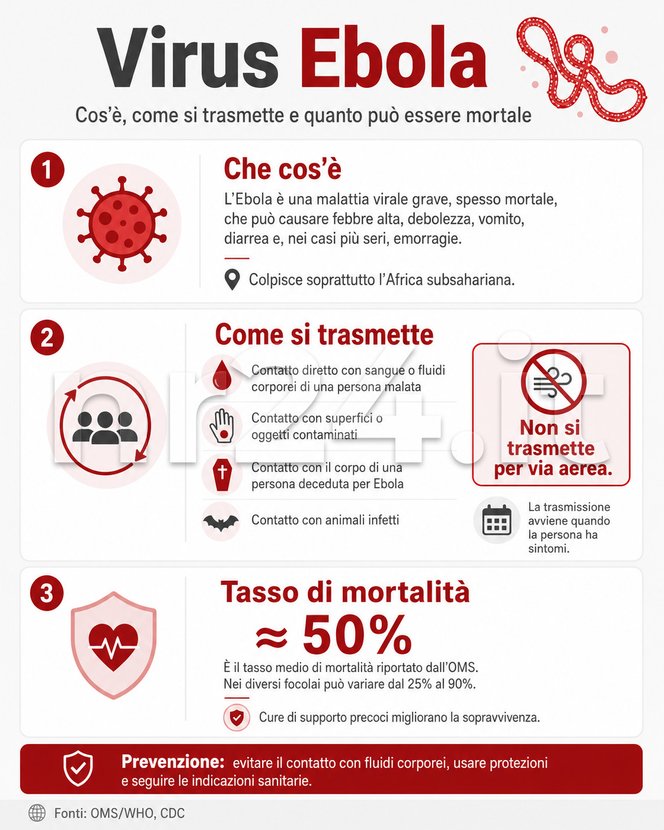 Ebola in Congo e Uganda, l’OMS dichiara l’Emergenza Globale: cresce l ...