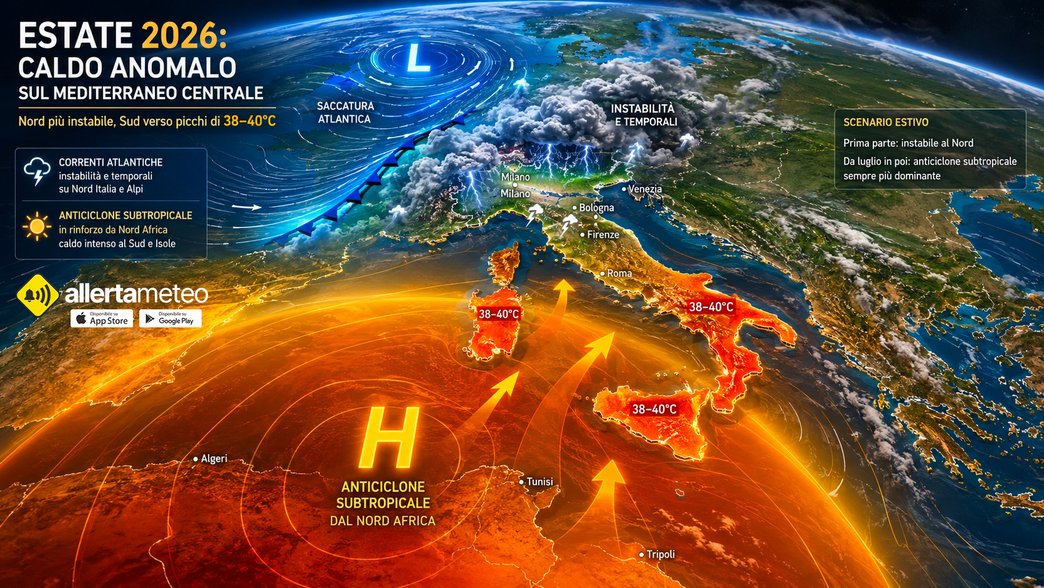Meteo Estate 2026, confermato il Grande CALDO e Violenti TEMPORALI: i ...